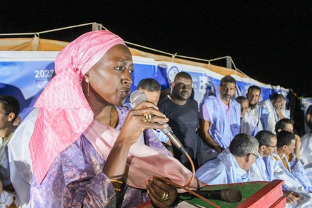 Campagne électorale : Mme Lalya Aly KAMARA à Mehejeratt dans le ...